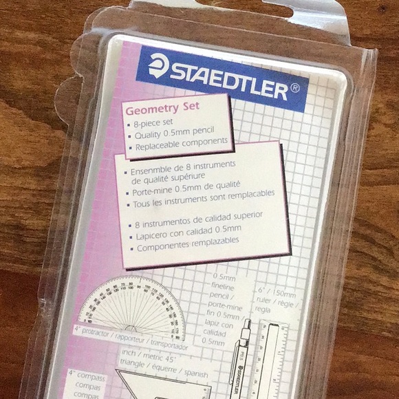 Staedtler | Office | New Geoset Staedtler Geometry Set 8 Piece Superior ...